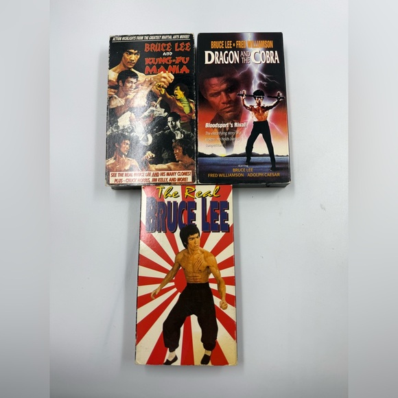 Media | Bruce Lee Vhs Video Cassette X 3 | Poshmark